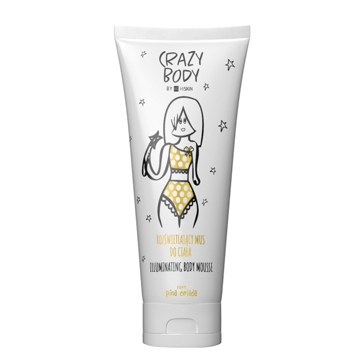 Crazy Body Illuminating Body Mousse Pina Colada - Roxie Cosmetics