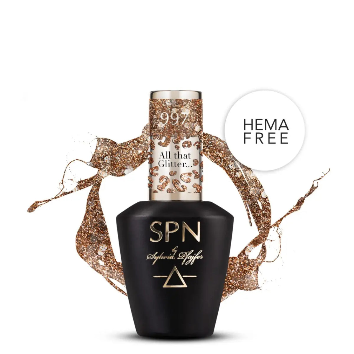 SPN Nails UV/LED Gel Polish 997 All that Glitter... - Roxie Cosmetics